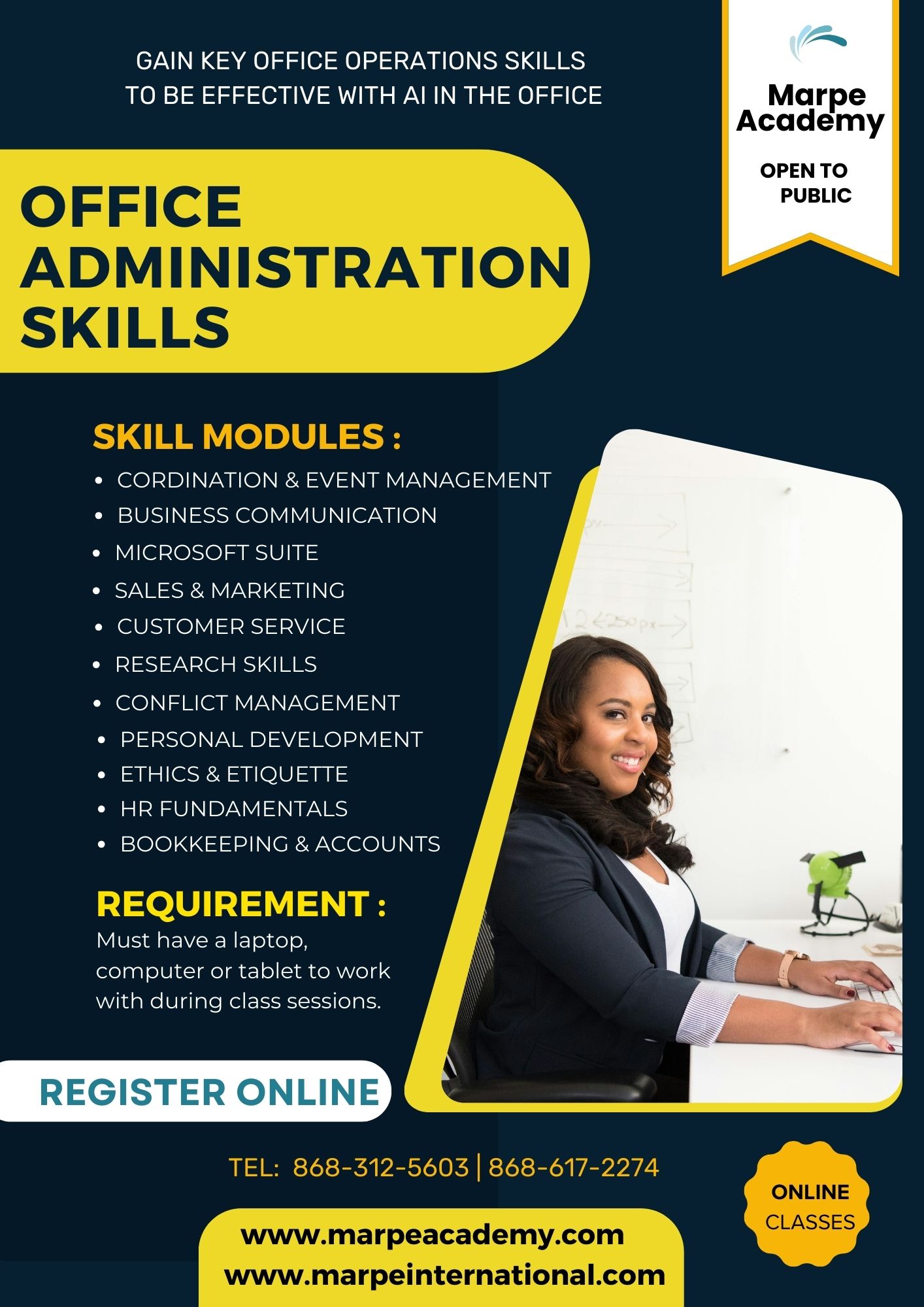 Office & Administrative Technician Skills Training - Marpe Academy